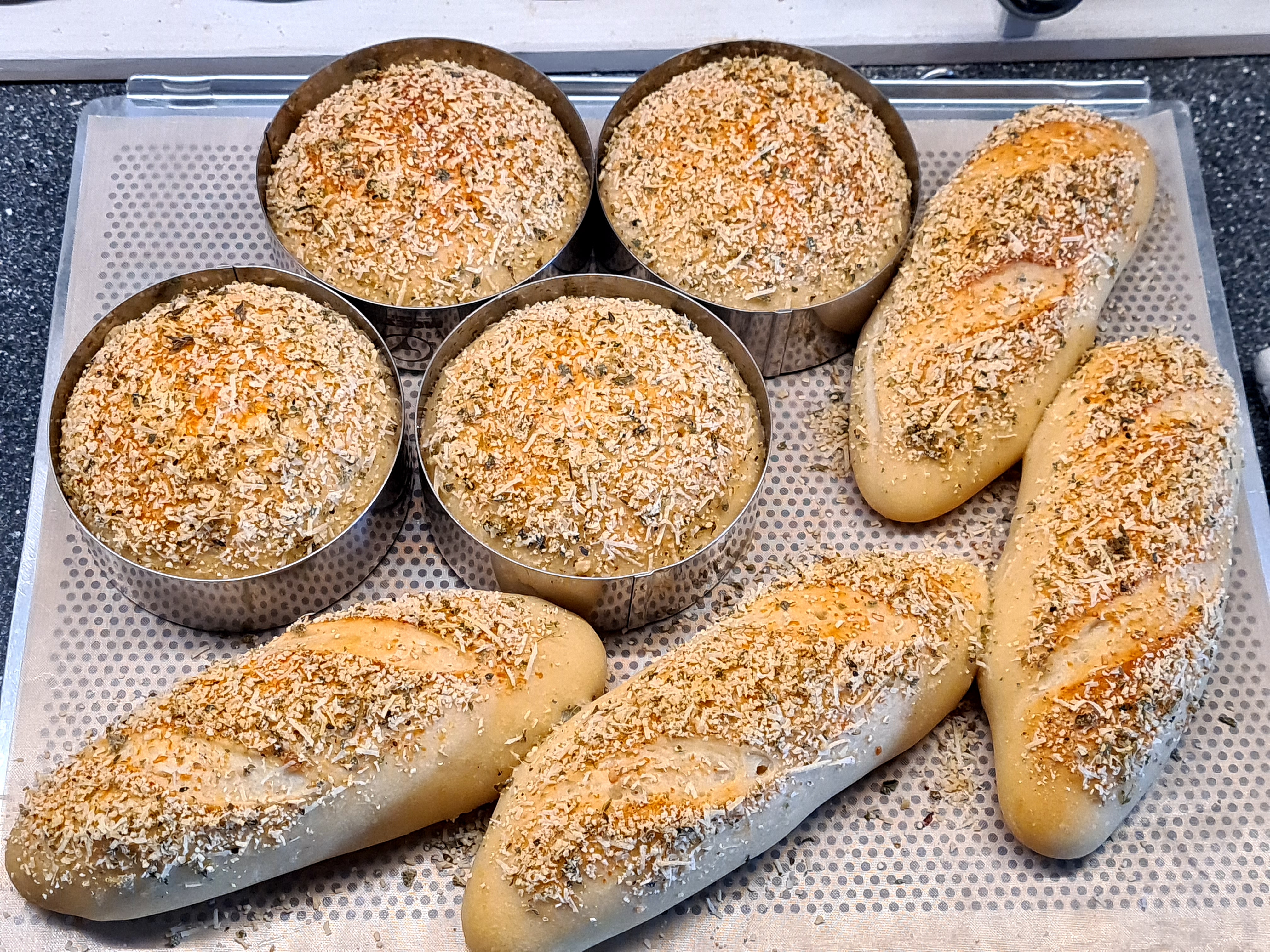 Parmesan Oregano Buns – Sourdough and Heavy Metal